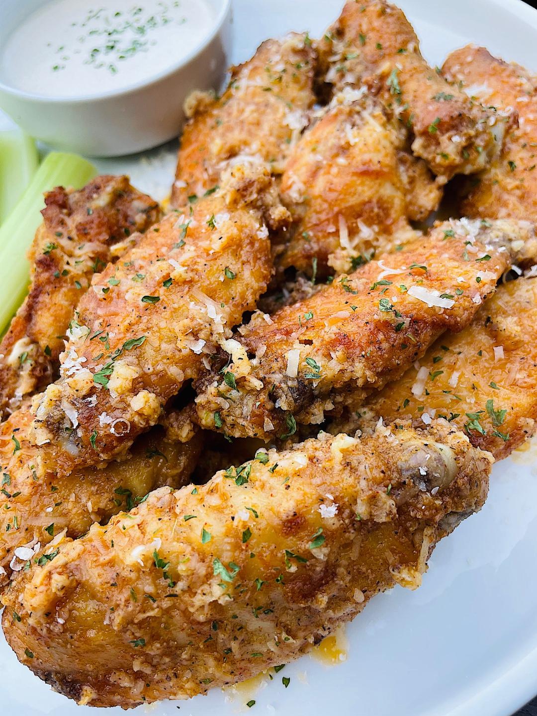 Garlic Parmesan Wings - Yel's Kitchen