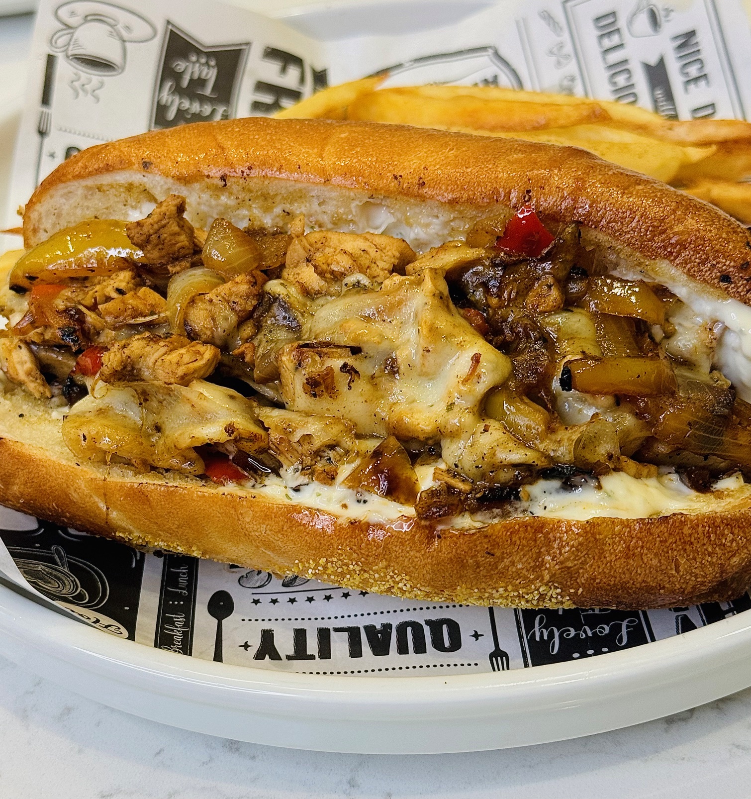 Chicken Cheesesteaks