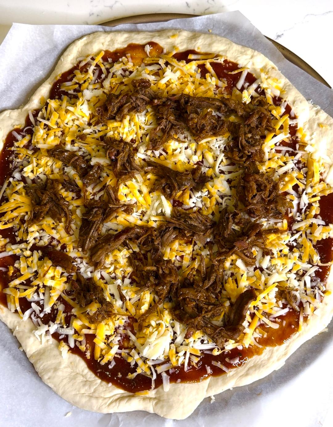 BBQ Pork Pizza