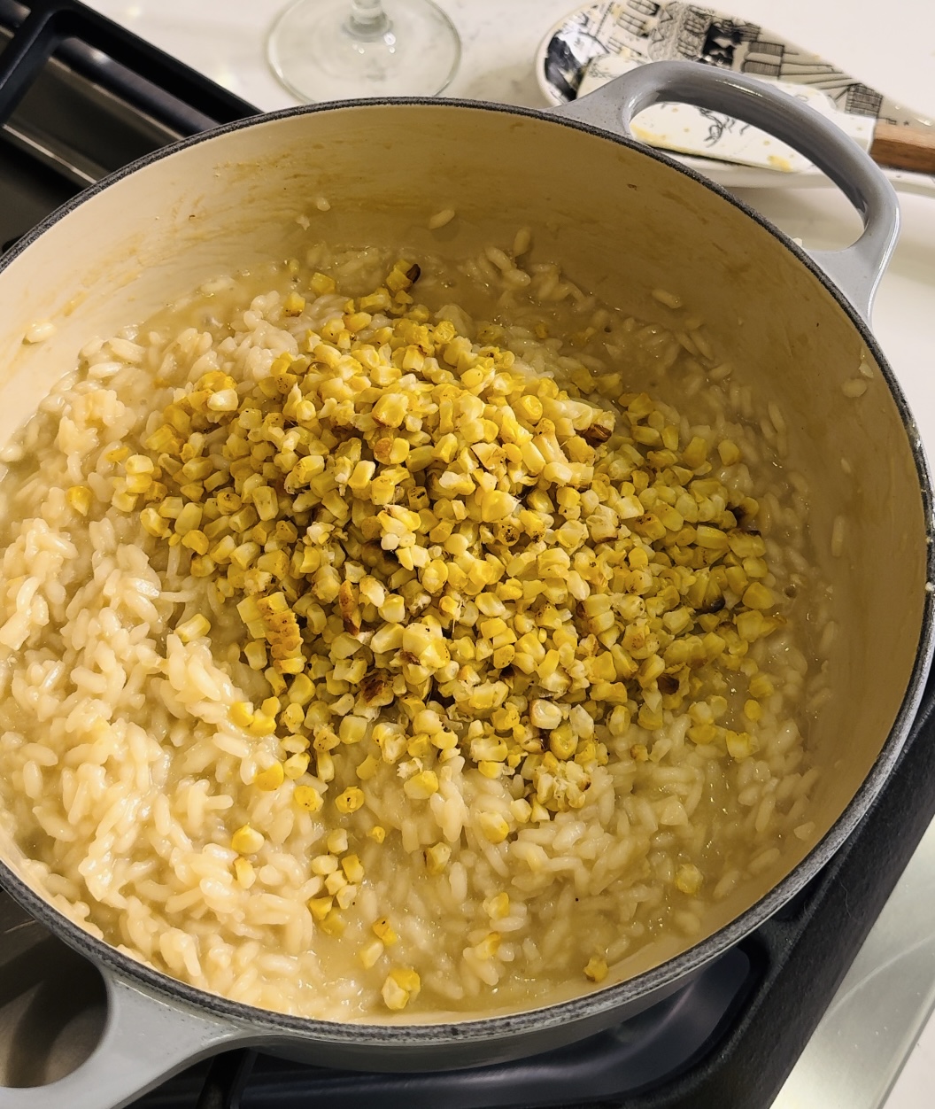 Roasted Corn & Crab Risotto